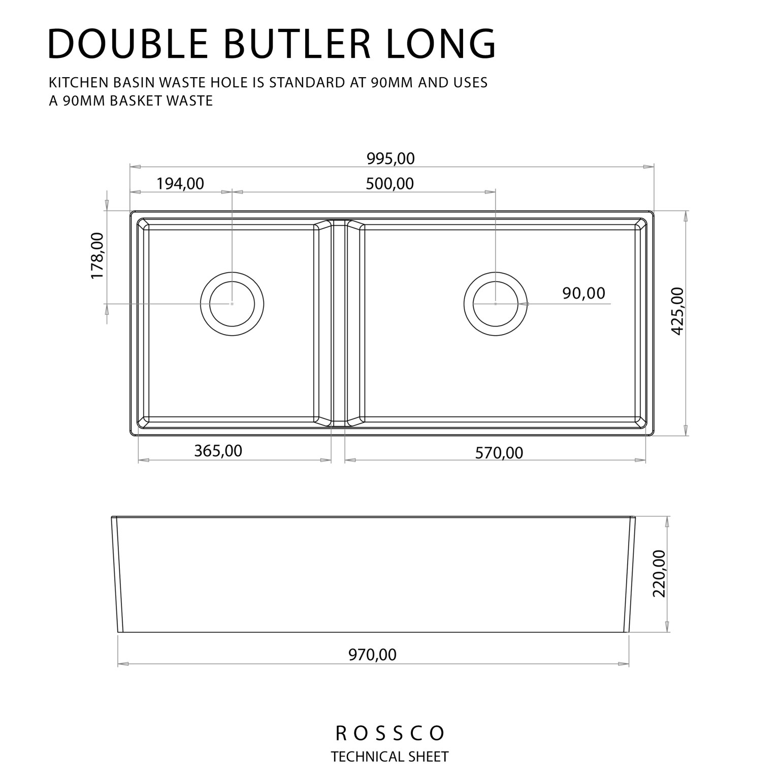 Double Butler Long Basin – ROSSCO