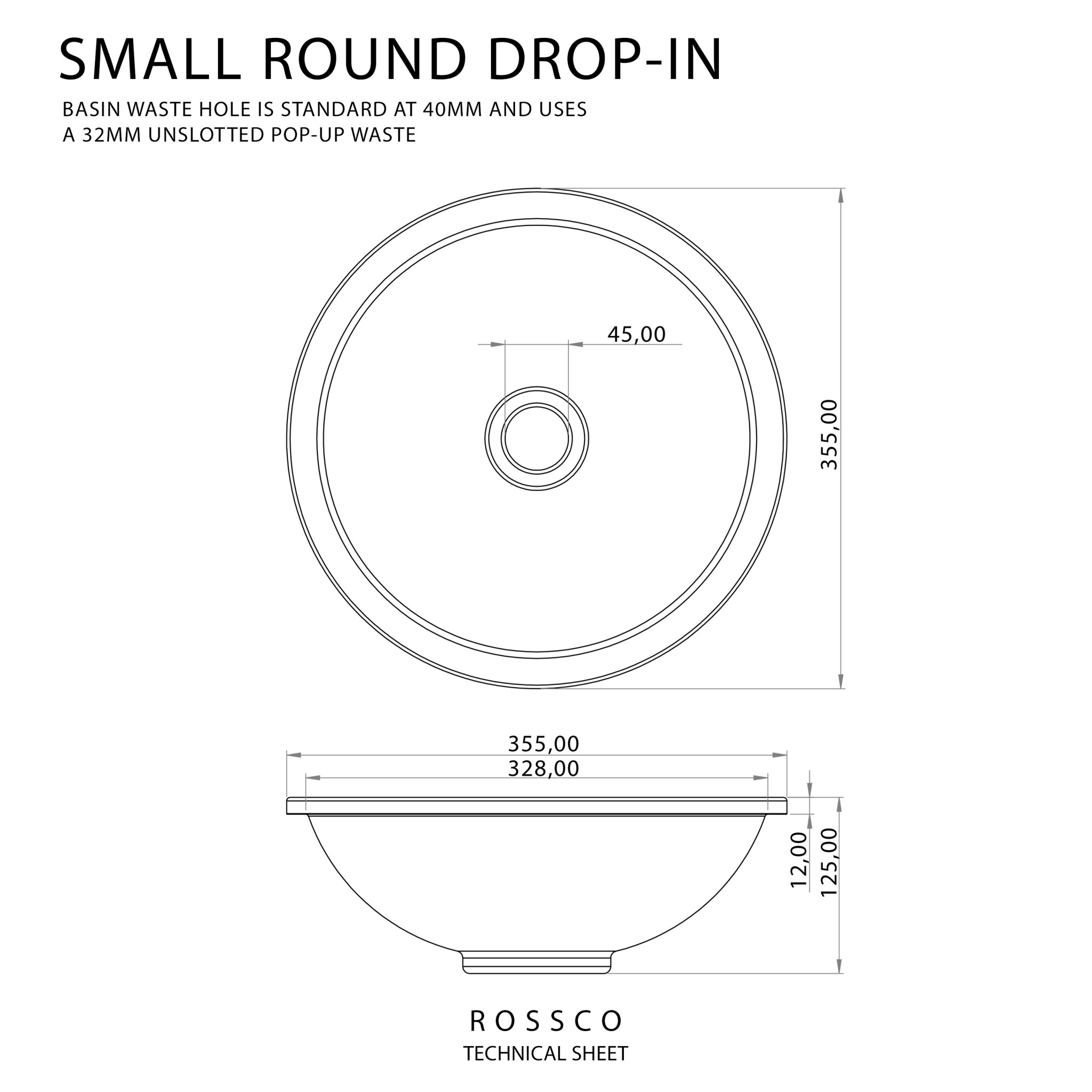 Round Drop In Small – ROSSCO