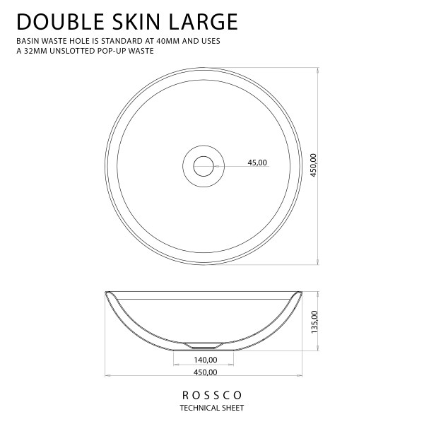 Double Skin Large – Brass – ROSSCO