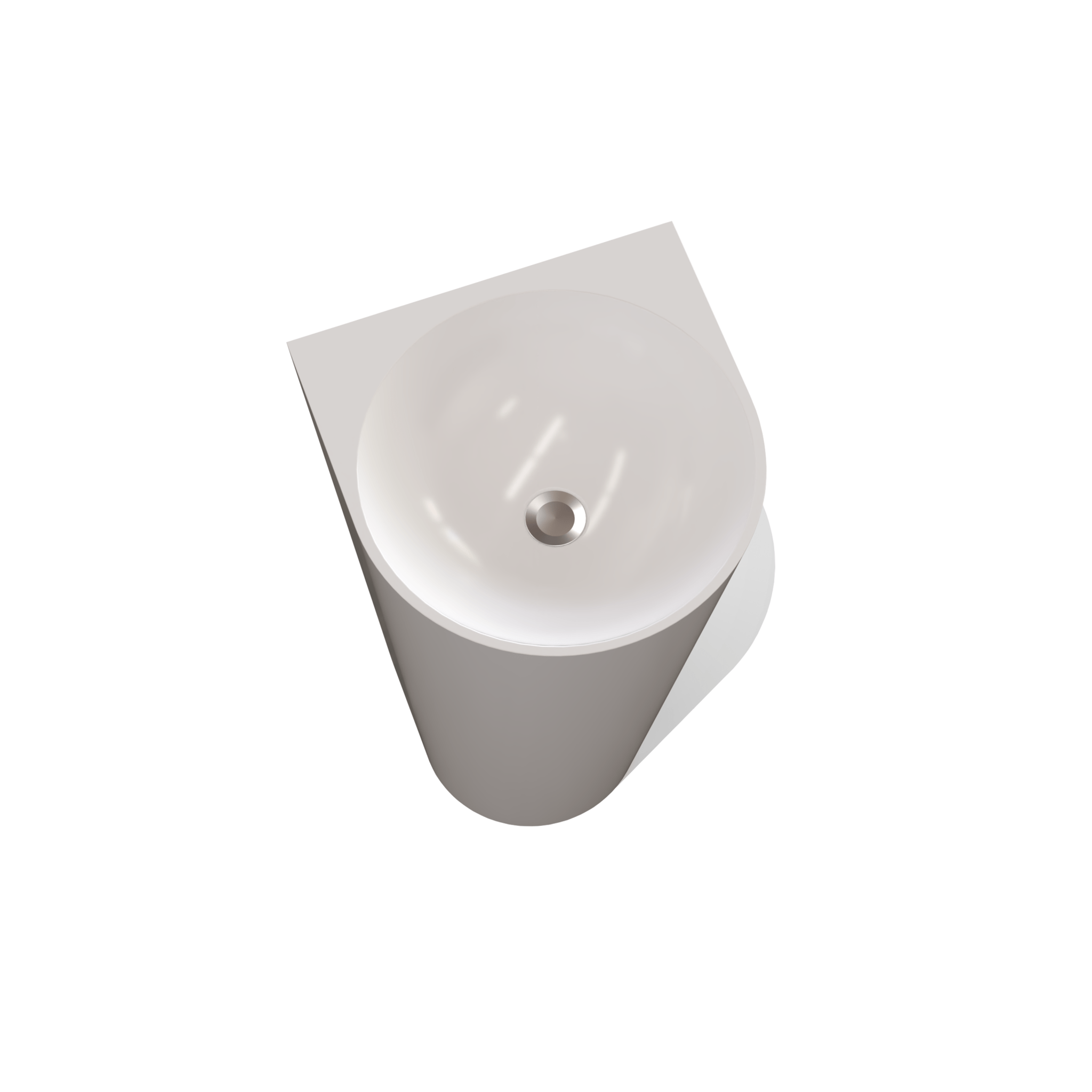 Incline Pillar Basin – White – ROSSCO