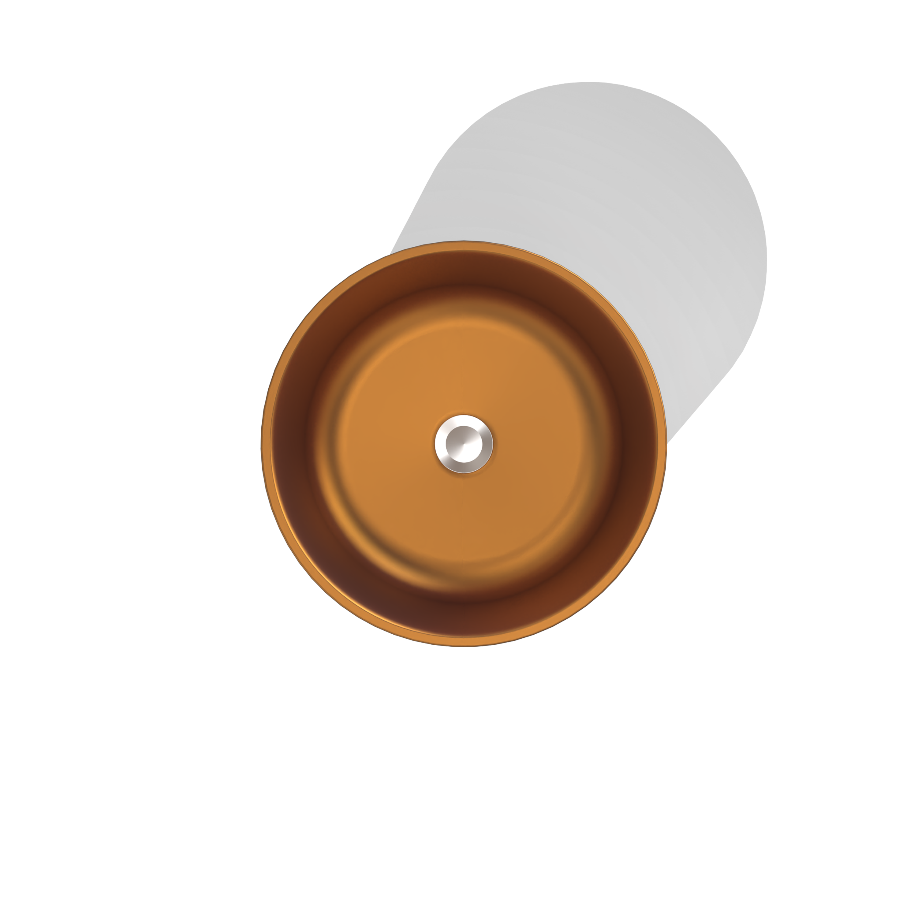 Round Pillar Basin Top View (GOLD) – ROSSCO